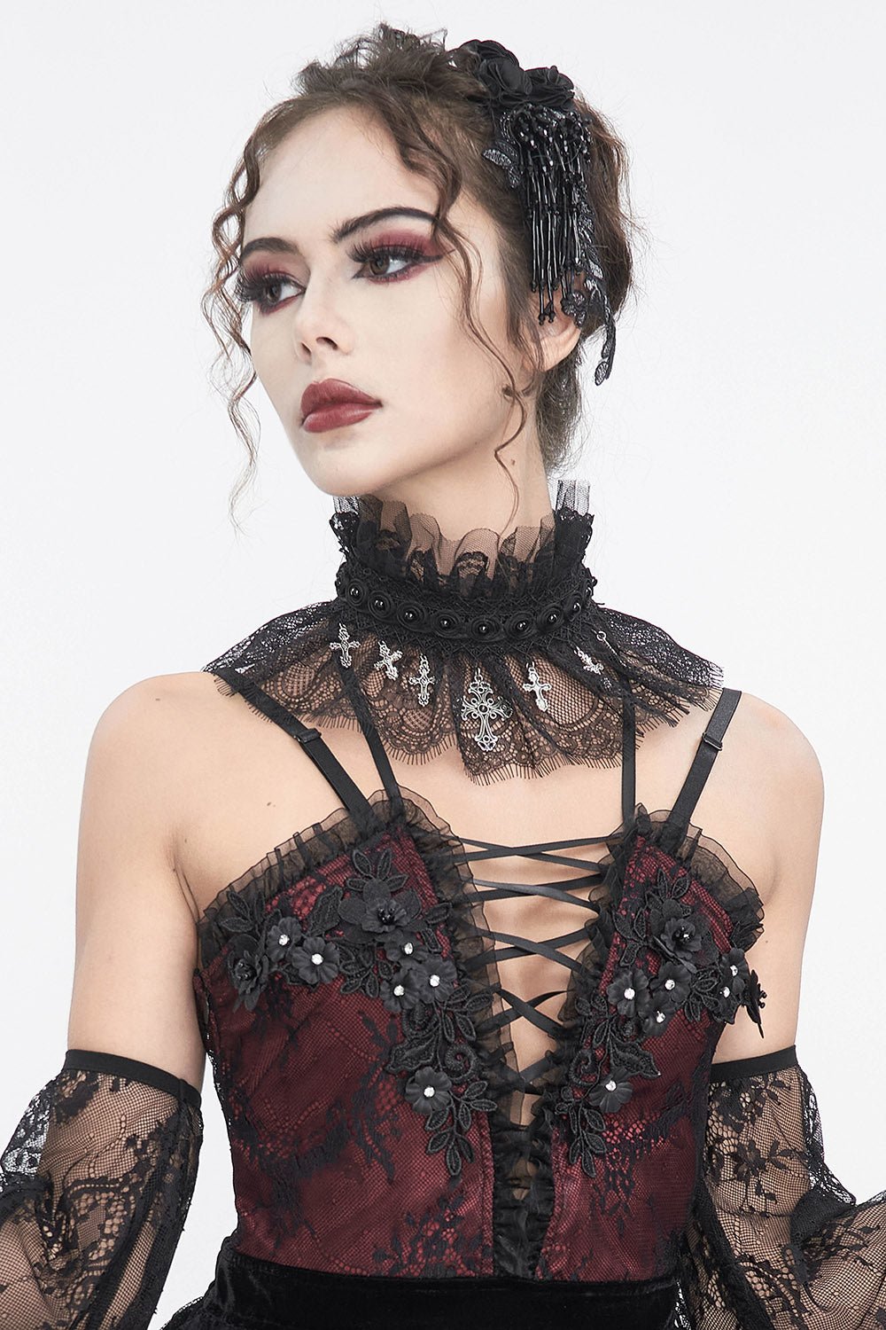 Ghost Medium Gothic Lace Collar – VampireFreaks