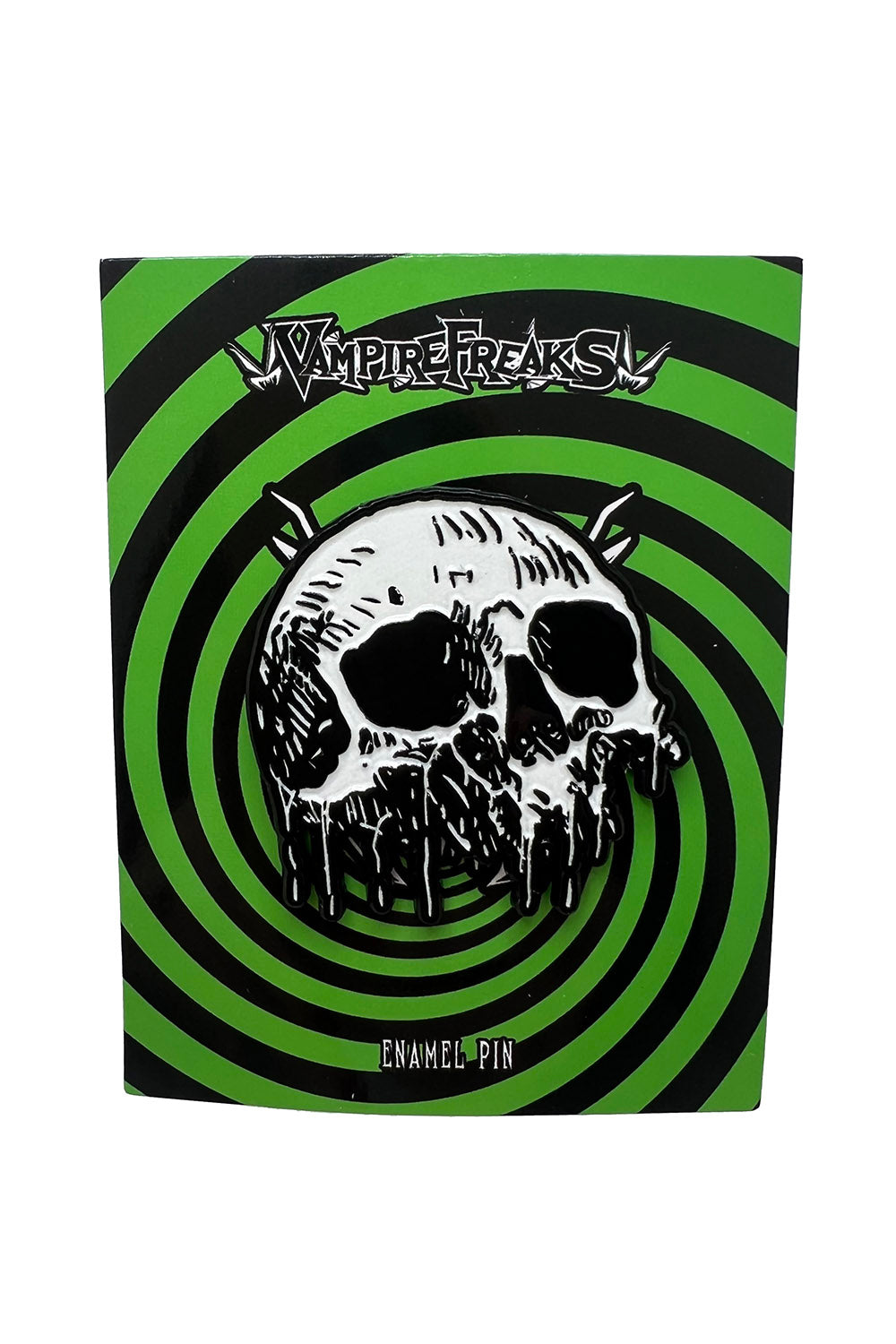 Skull Drip Enamel Pin – VampireFreaks