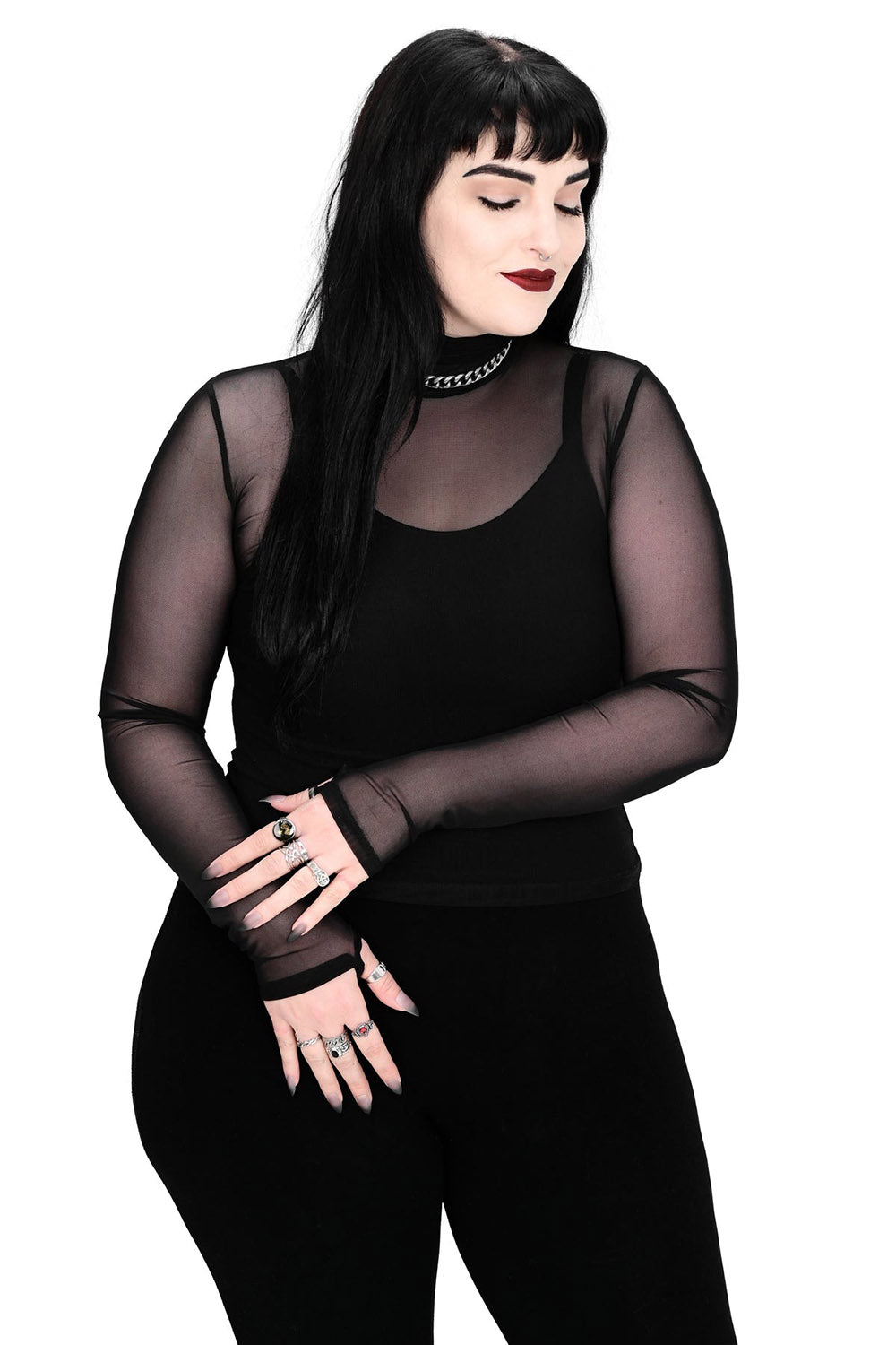 Signature Mesh Turtle Neck – VampireFreaks