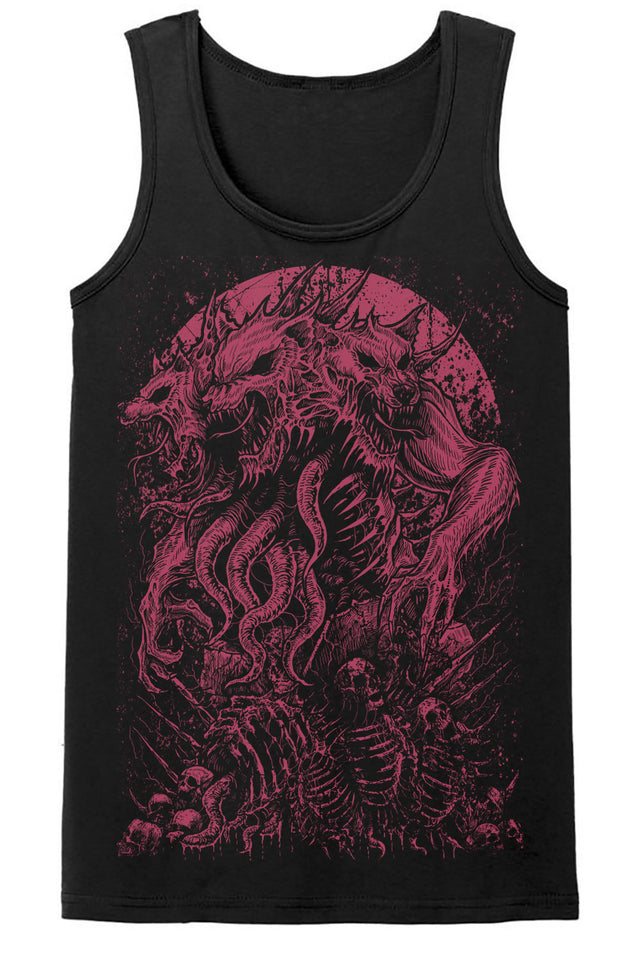 Three-Headed Werewolf T-shirt [WINE RED] – VampireFreaks