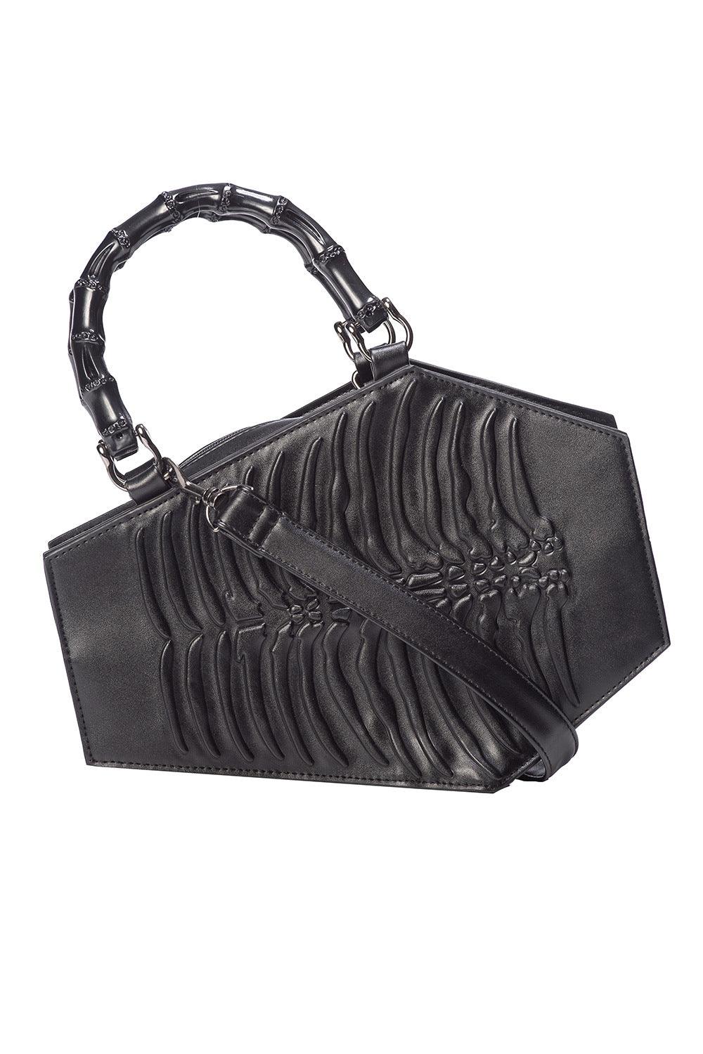 Amaranth Embossed Coffin Bag – VampireFreaks
