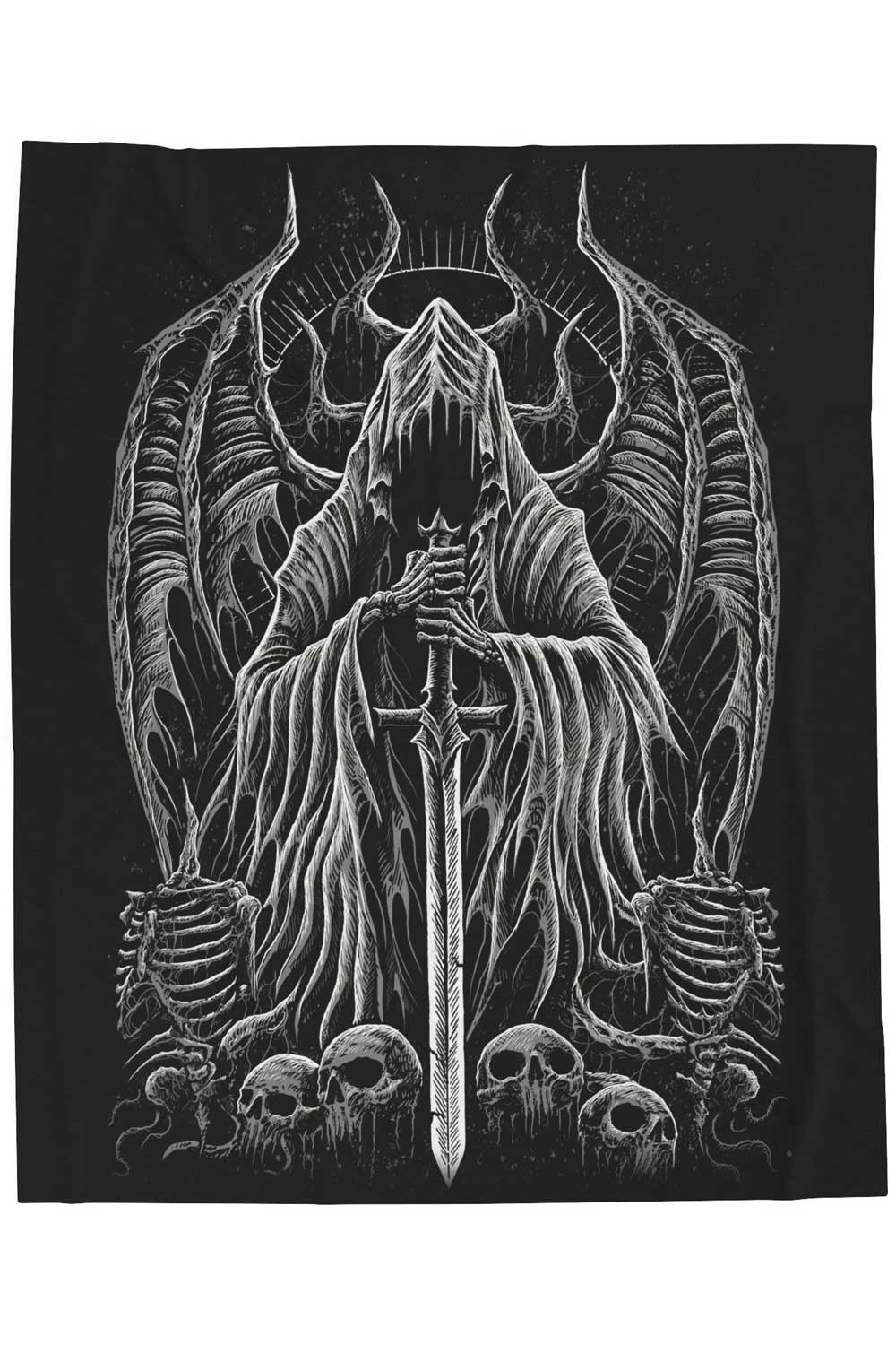 Angel of Death Throw Blanket – VampireFreaks