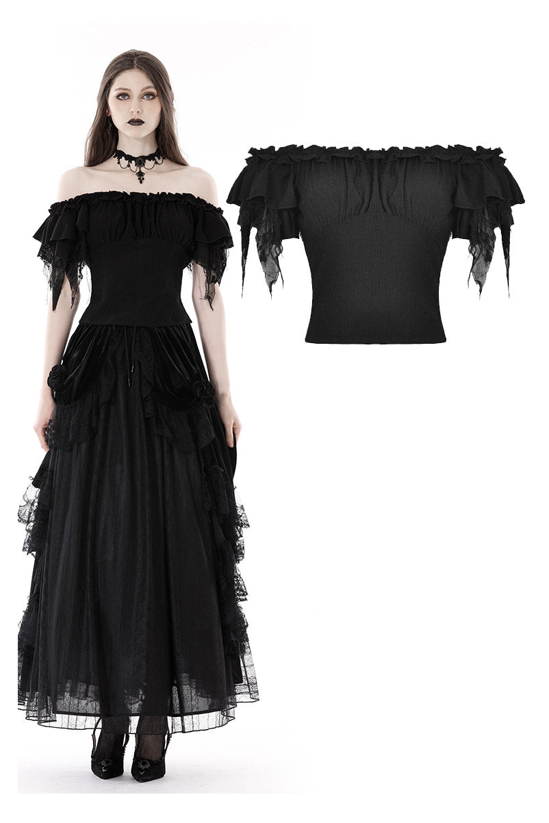 Blackcraft Tattered Top – VampireFreaks