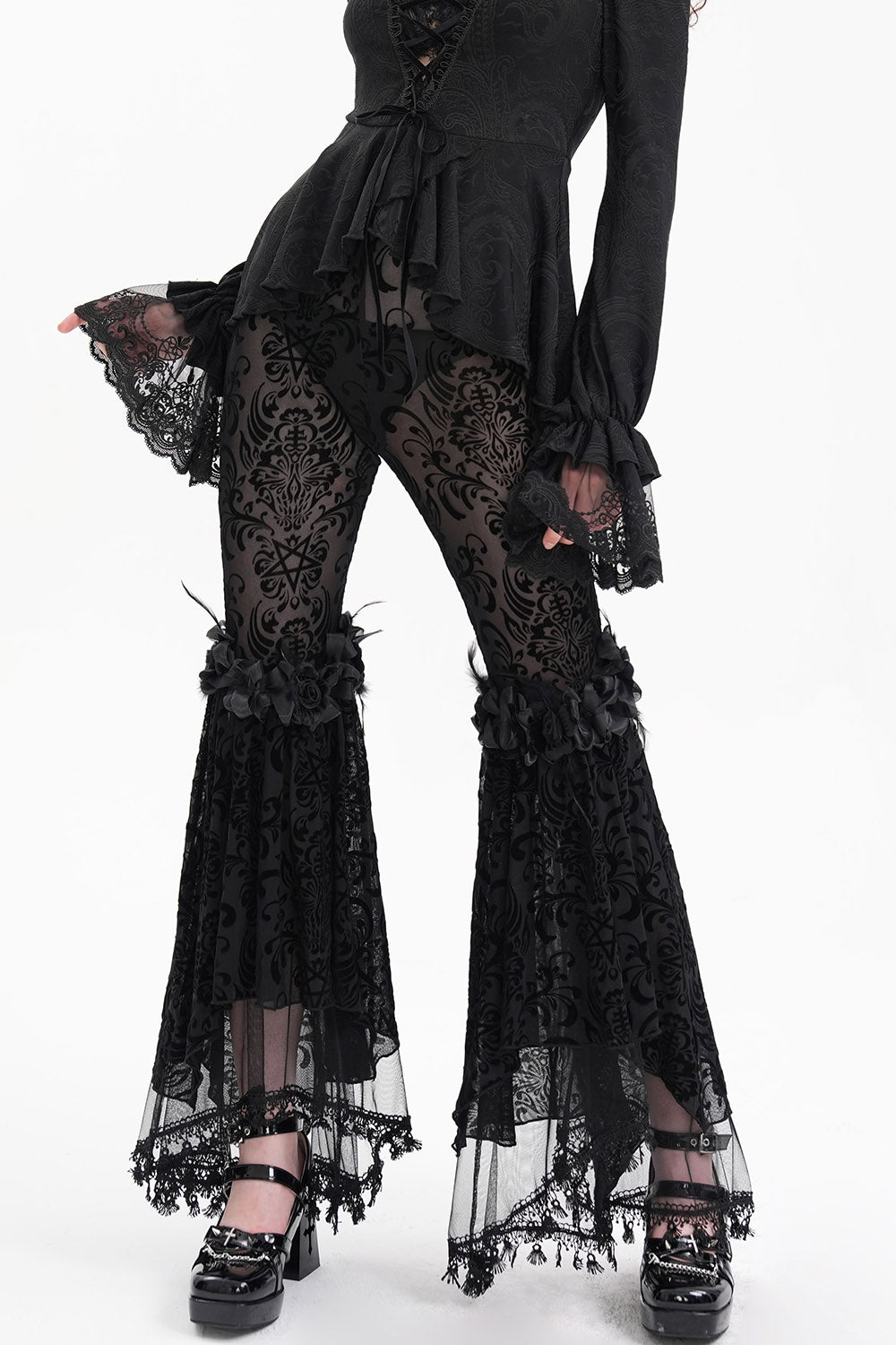 Briar Rose Gothic Bell Bottoms – VampireFreaks