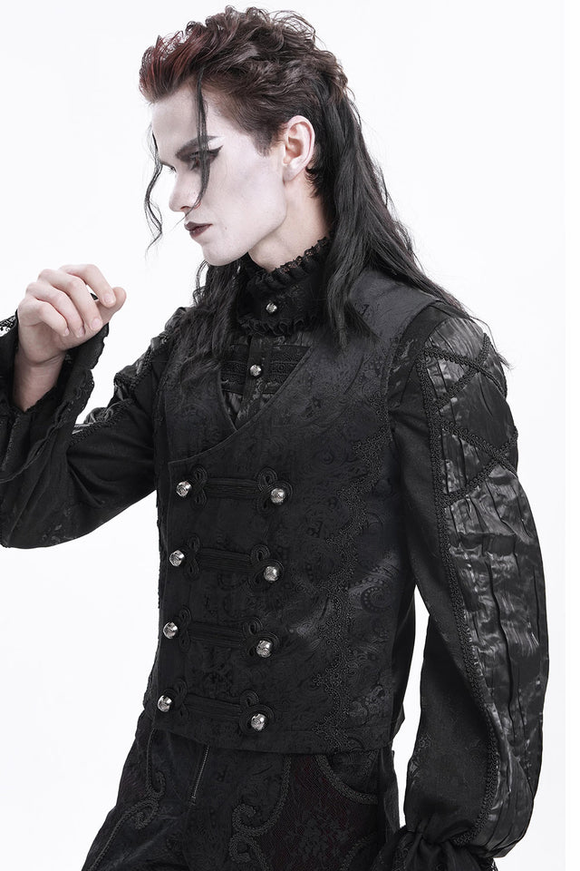 Black Butcher Damask Vest – VampireFreaks