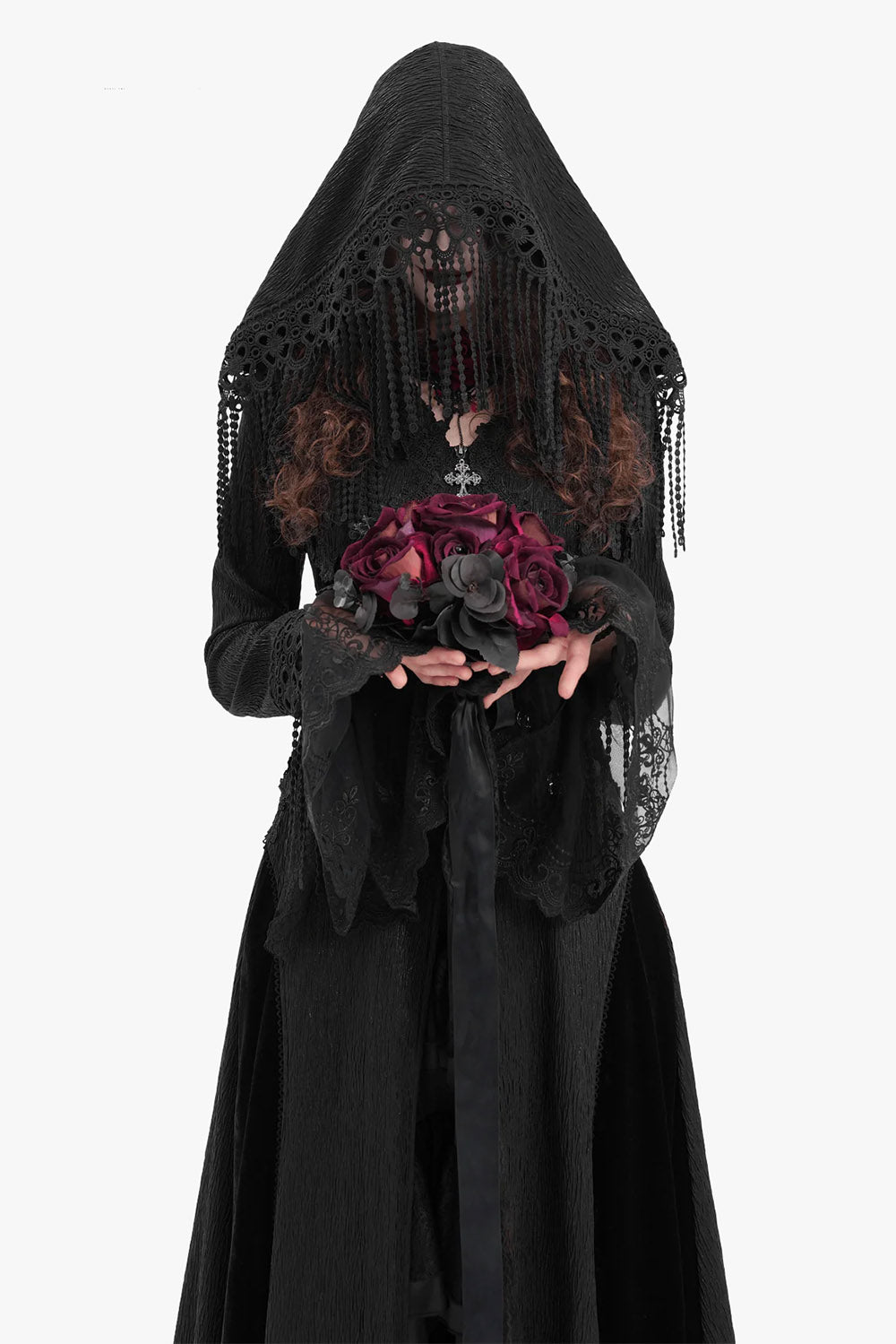 Victorian Gloom Embroidered Hooded Cloak – VampireFreaks