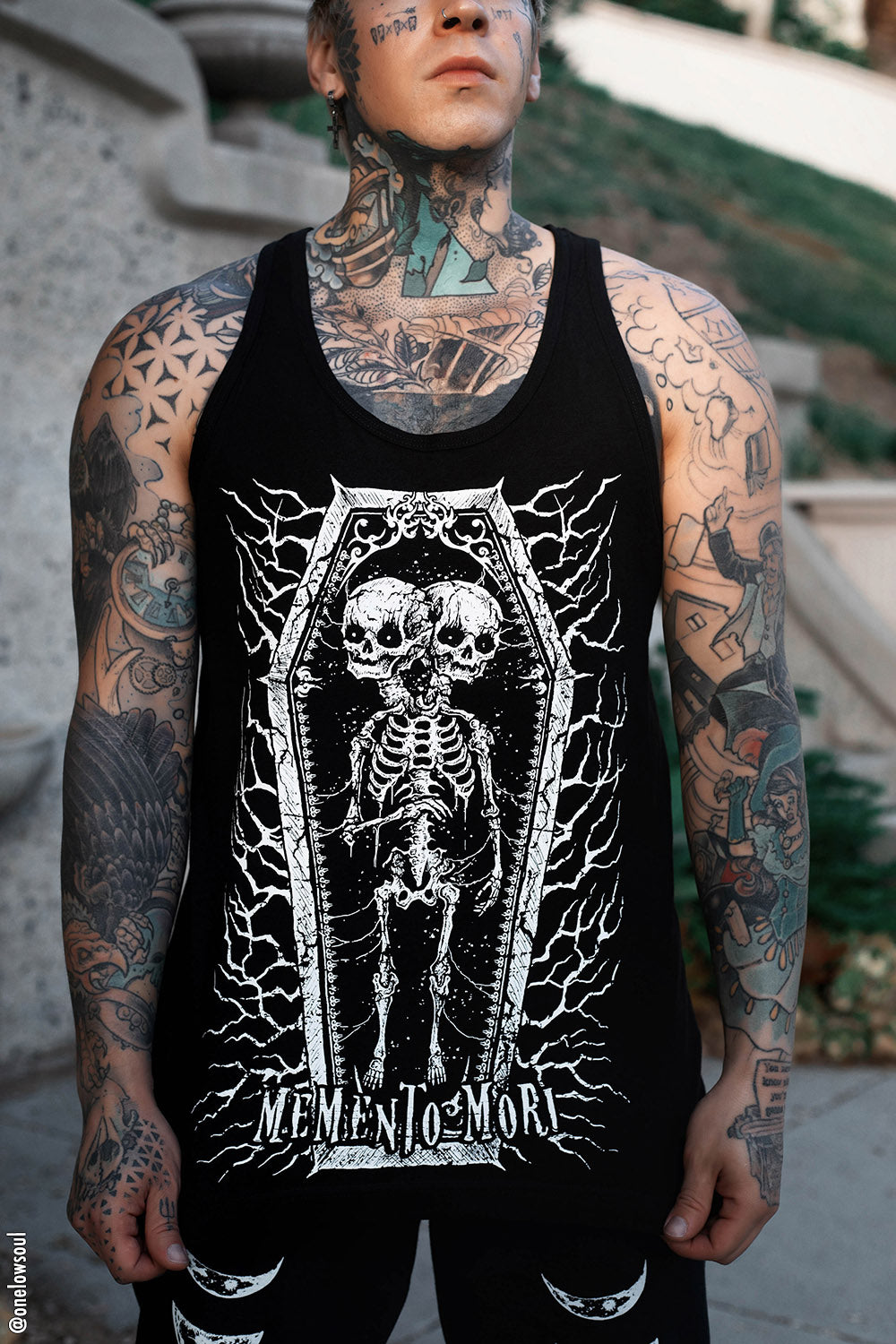 Memento Mori Conjoined Skeleton Twins T-shirt – VampireFreaks