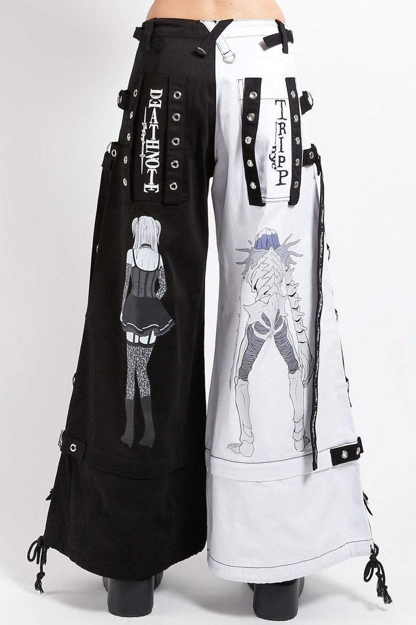Tripp NYC X Death Note Split Pants [BLACK/WHITE] – VampireFreaks