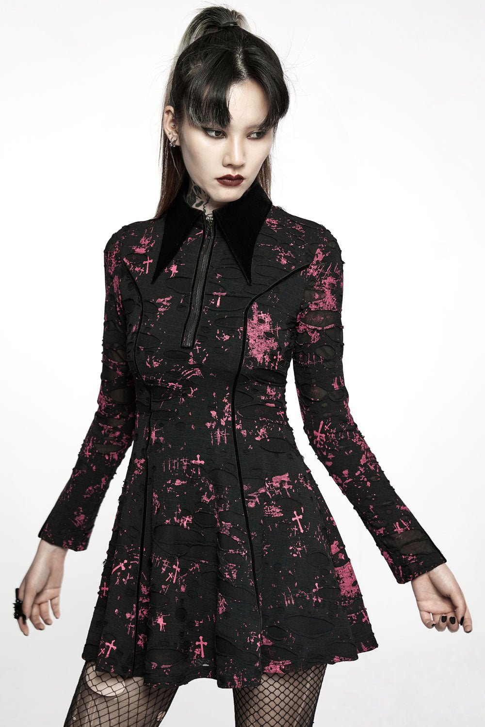 Designer Blood Splattered Dress – VampireFreaks