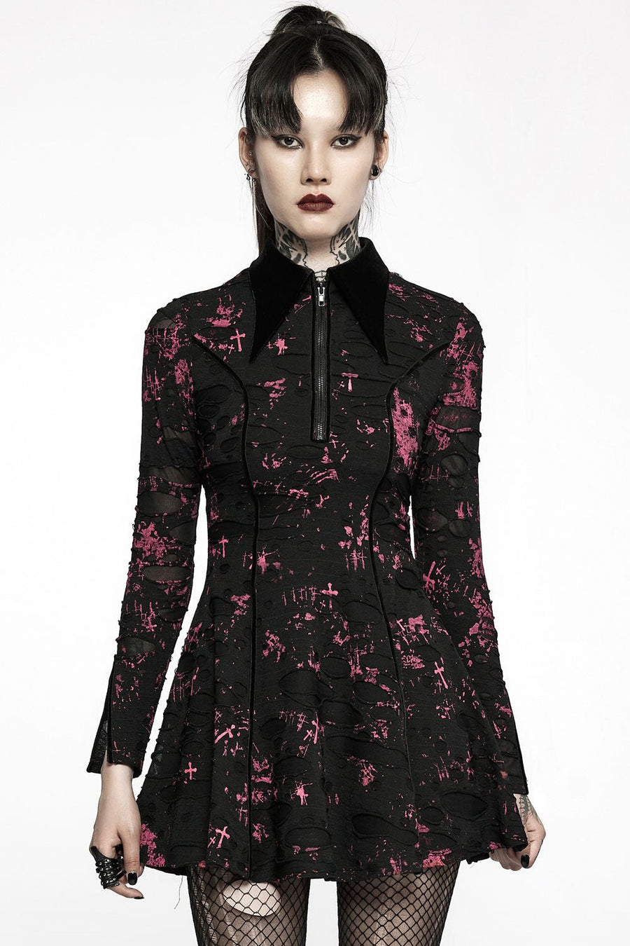 Designer Blood Splattered Dress – VampireFreaks