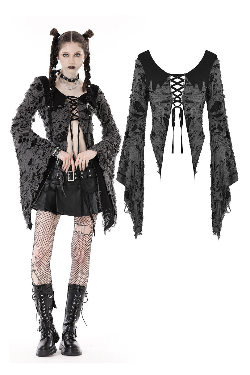 Witch Bones Tattered Top – VampireFreaks
