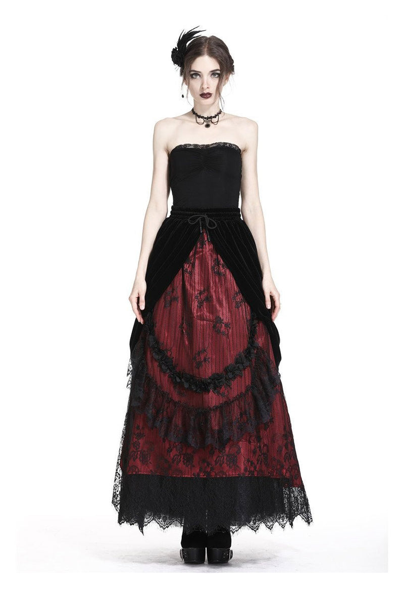 Victorian Goth Bustle Maxi Skirt – VampireFreaks