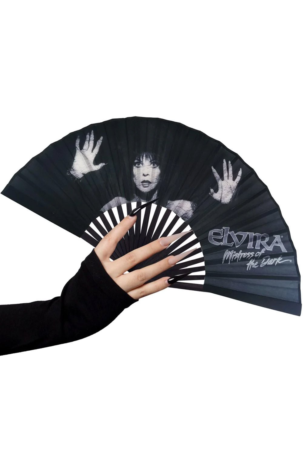 Elvira Dark Love Fabric Fan – VampireFreaks