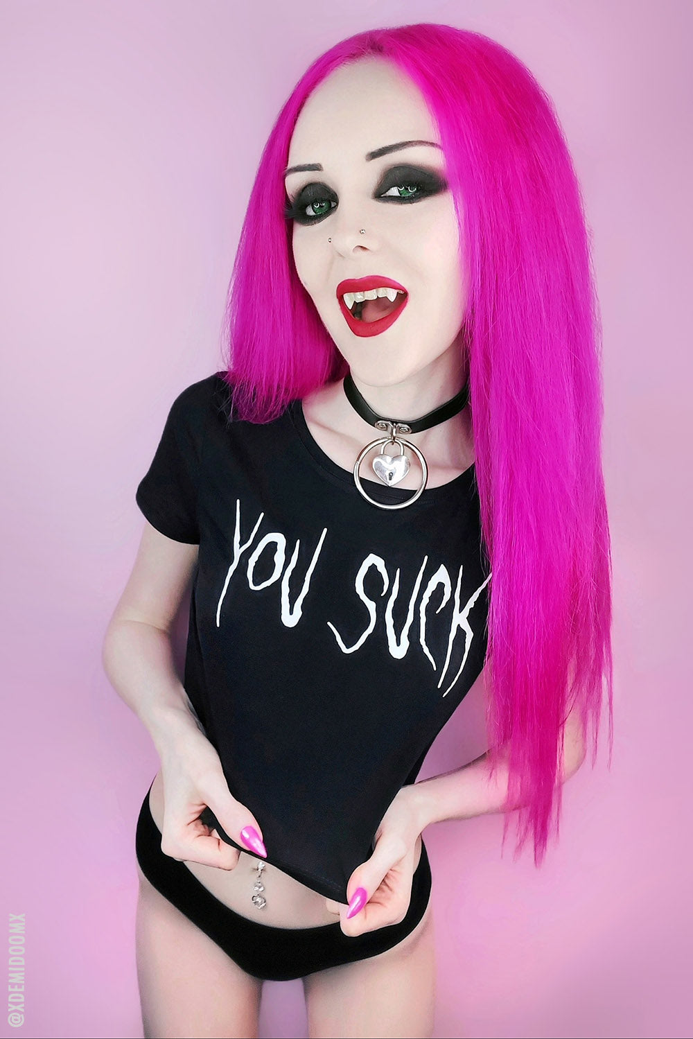 You Suck Crop Top Vampirefreaks