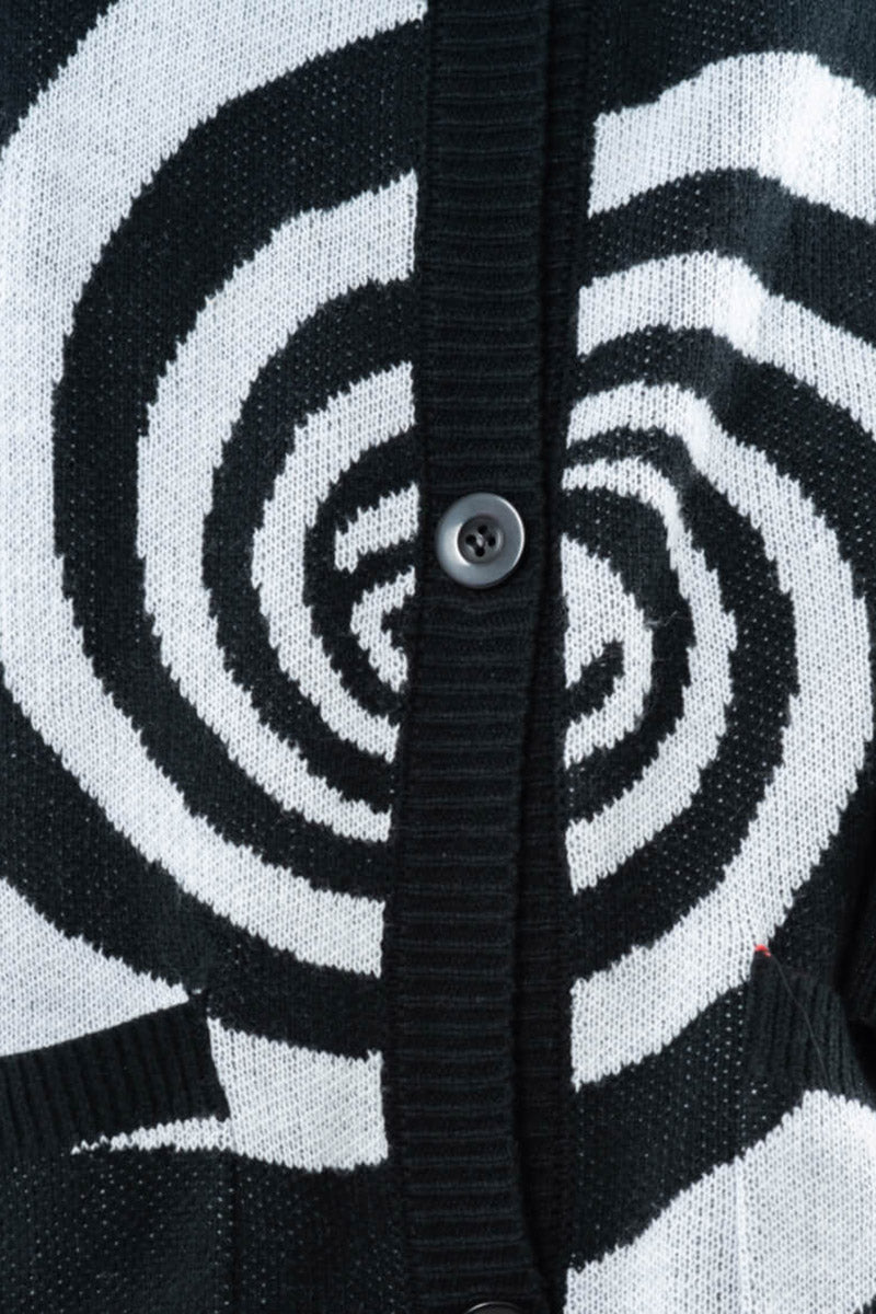 Hypno Cardigan [Black/White] – VampireFreaks