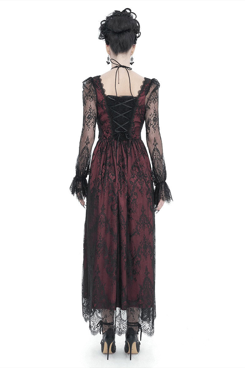 Blood Burgundy Beaded Goth Dress – VampireFreaks