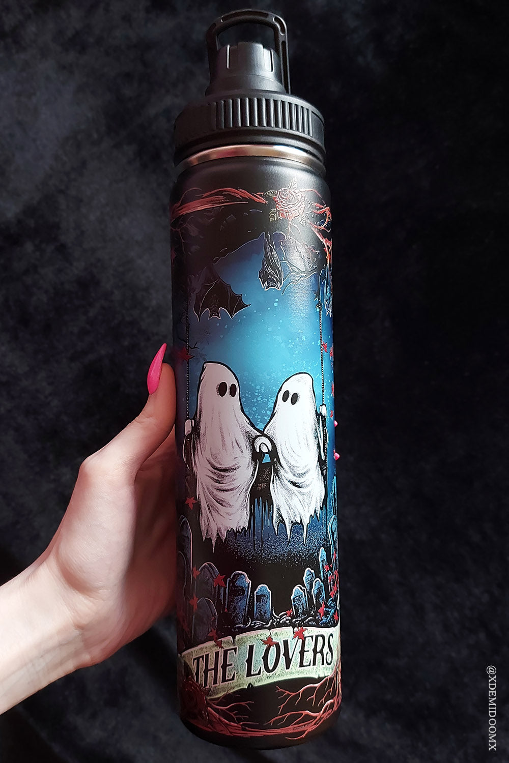 Ghost Love 24 Oz Water Bottle Tumbler – VampireFreaks