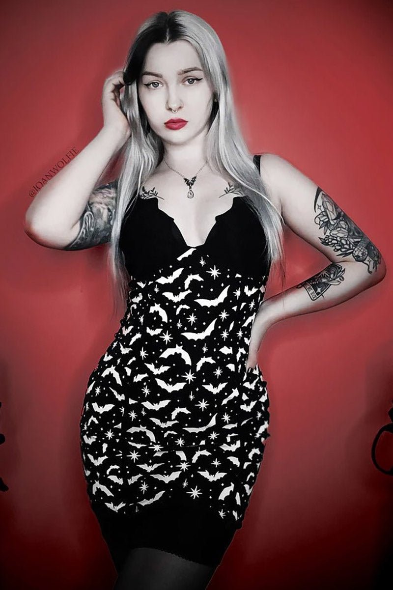 Gothic Bats and Stars Bat Cup Dress – VampireFreaks
