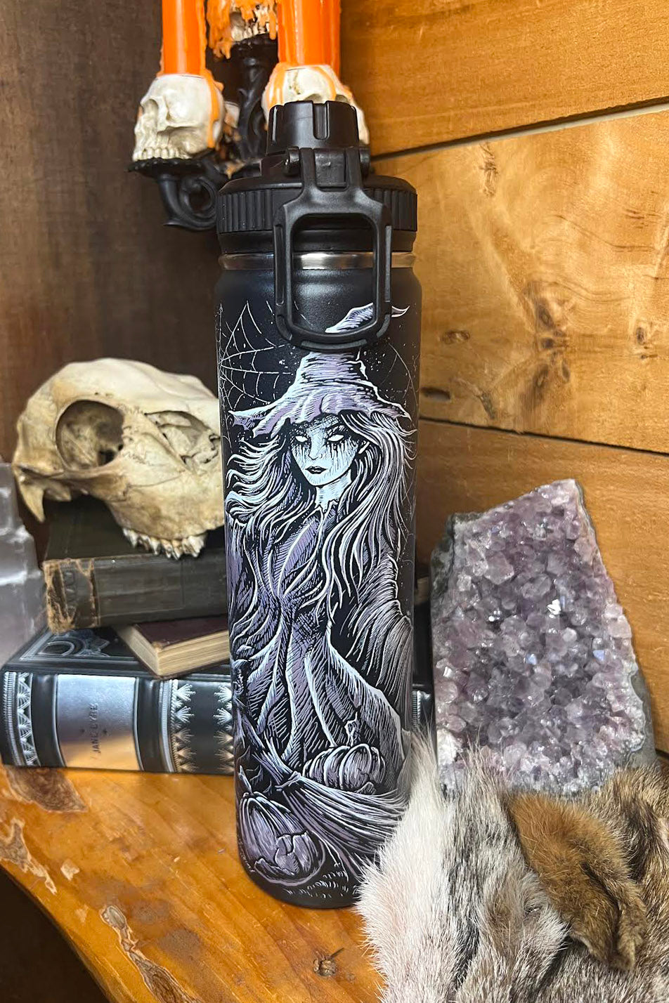 Season of the Witch 24 Oz Water Bottle Tumbler – VampireFreaks