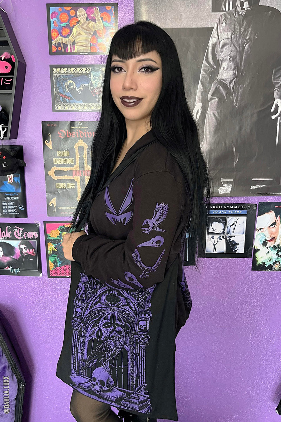 Shoulder Sling Zipper Tote Bag – VampireFreaks