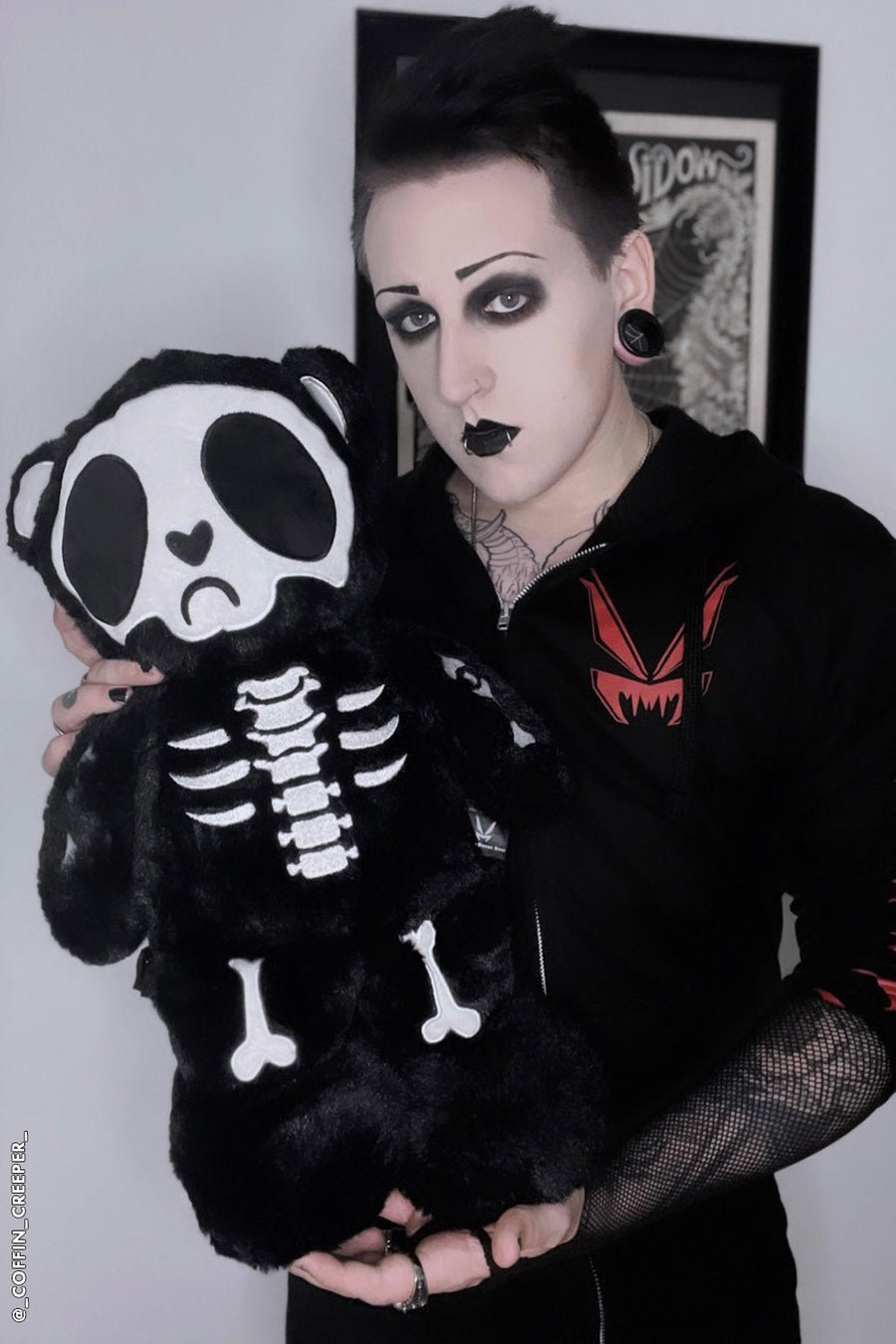 Grumpy Bones Bear Plush Toy – VampireFreaks