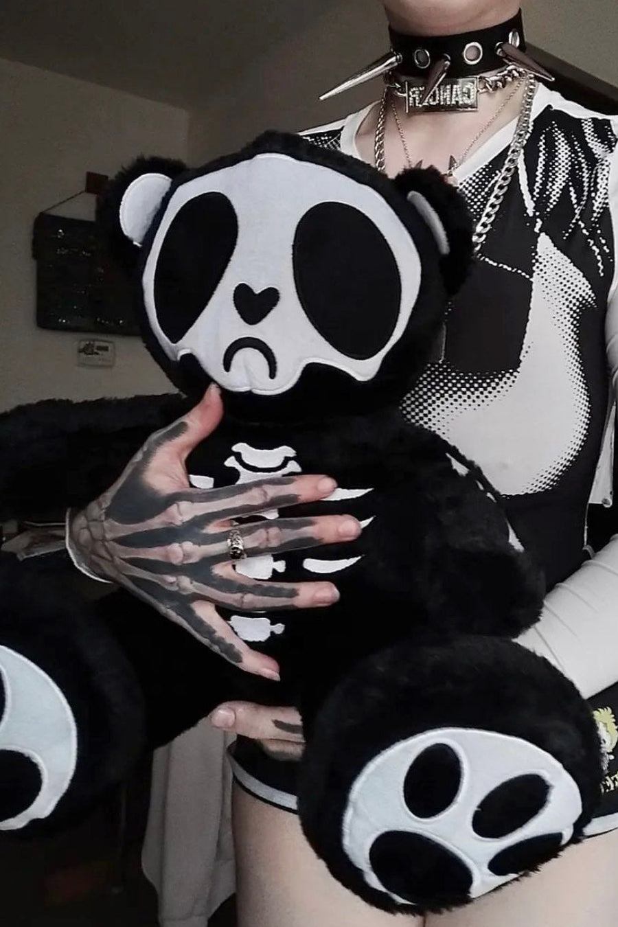 Grumpy Bones Bear Plush Toy – VampireFreaks