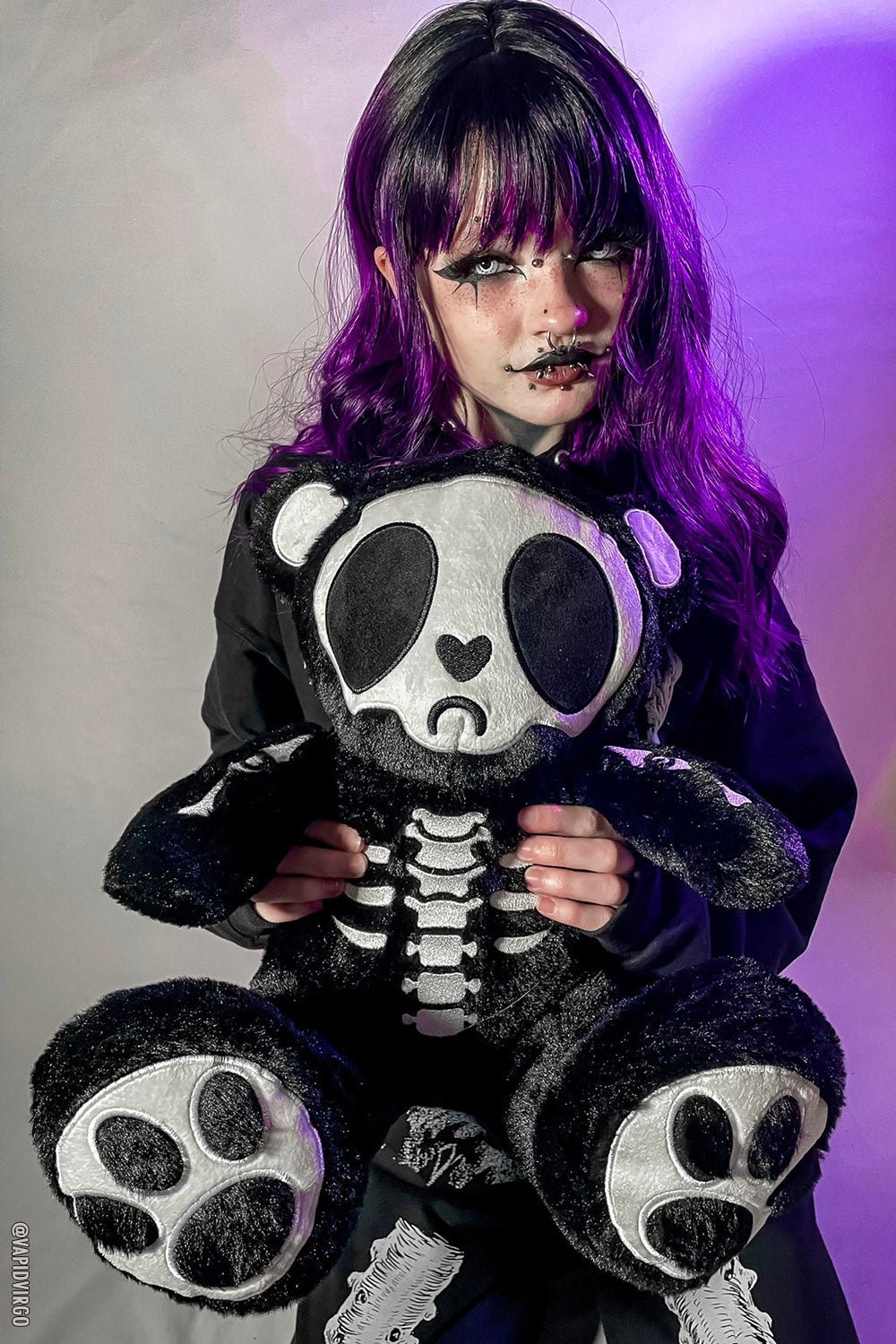 Grumpy Bones Bear Plush Toy – VampireFreaks