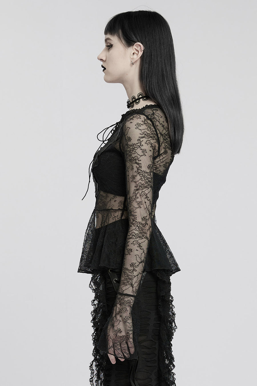 Wandering Spirit Ruffled Top – VampireFreaks
