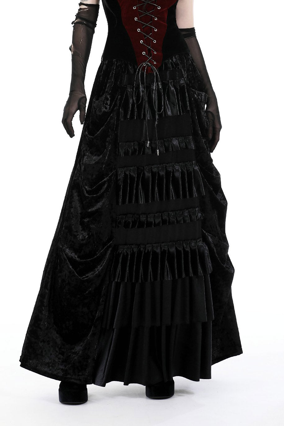 Highwaisted Velvet Vampire Maxi Skirt – VampireFreaks