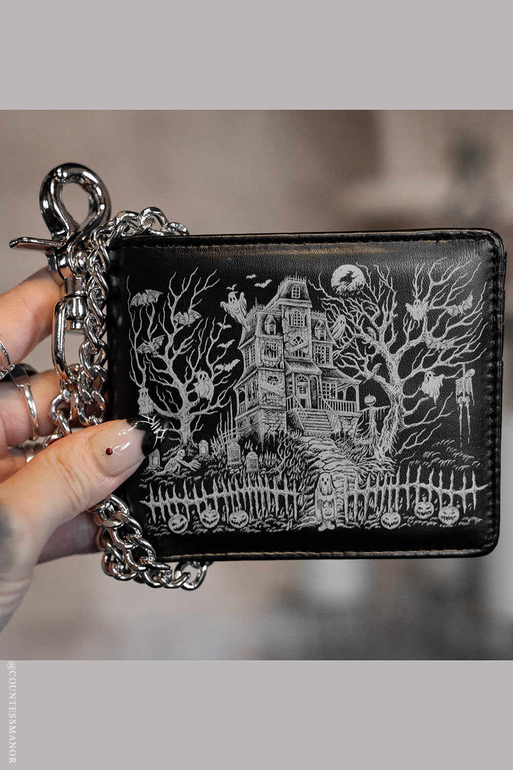 Haunted Mansion Bifold Wallet w/ Chain – VampireFreaks