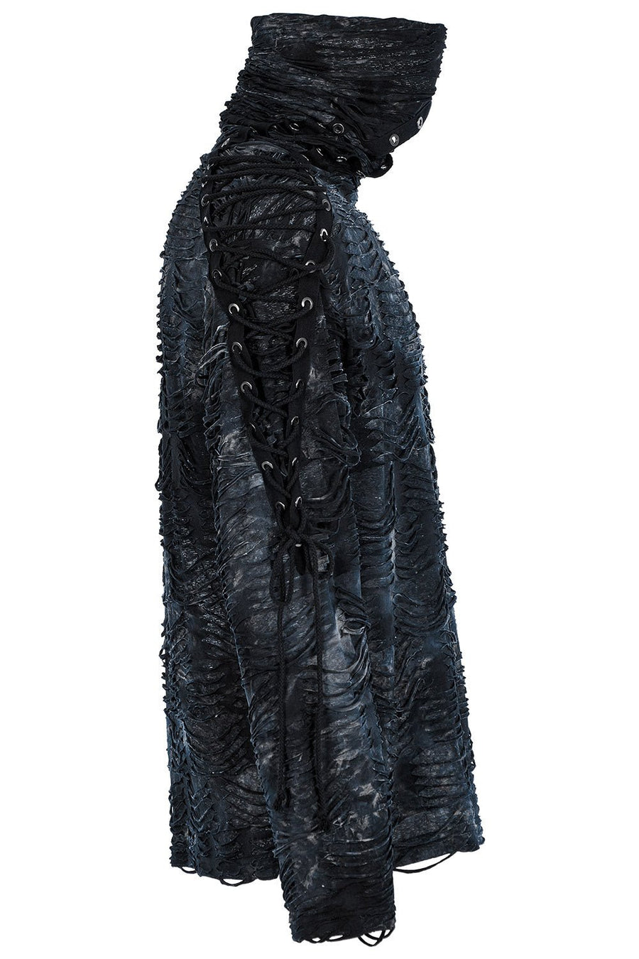 Inmate 999 Distressed Top [BLUE/BLACK] – VampireFreaks