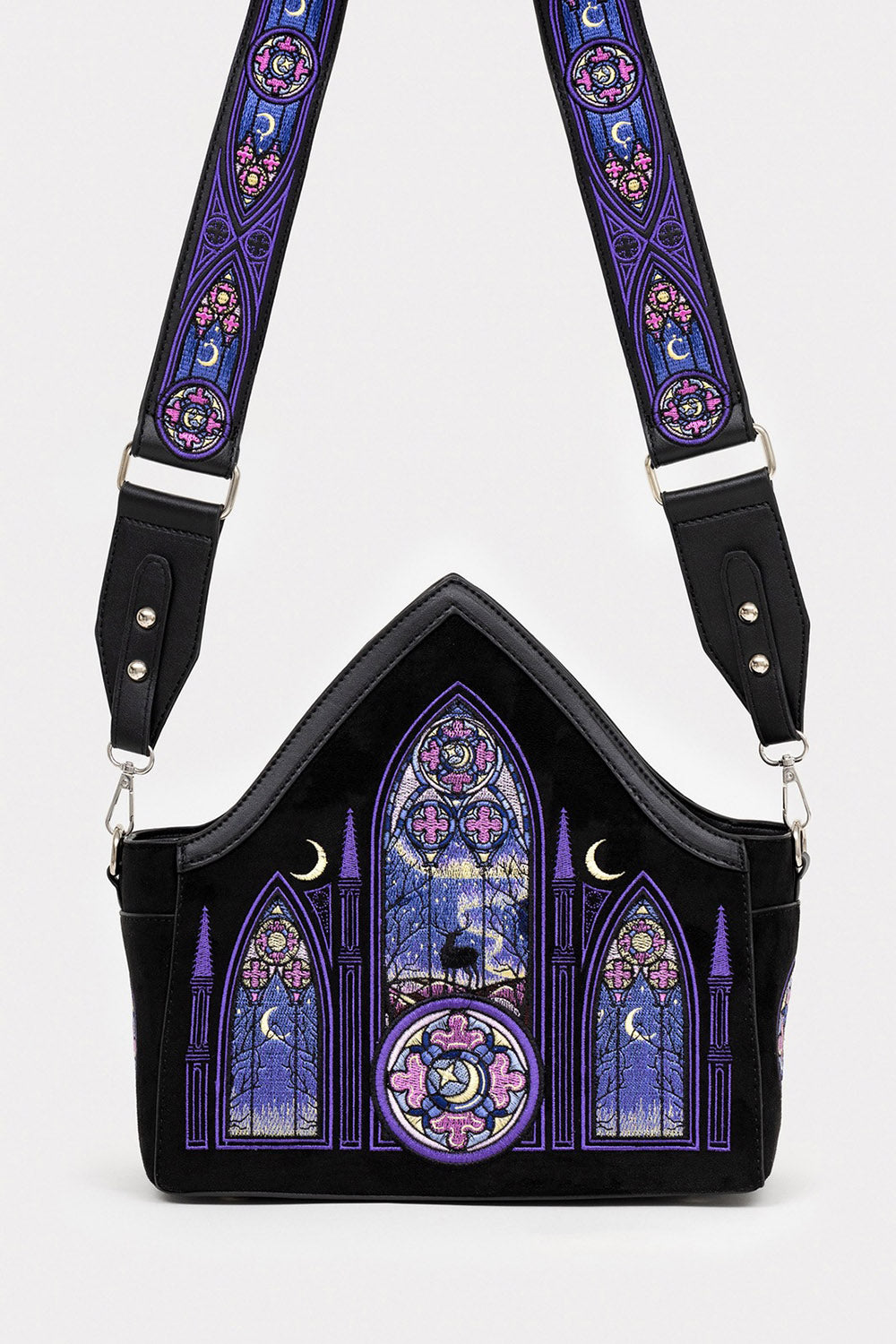 Aurora Cross Body Bag Northern Lights Embroidery – VampireFreaks