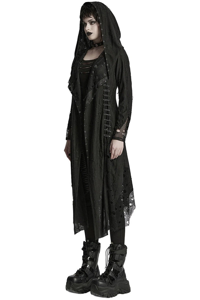 Demise Pierced Hooded Cloak – VampireFreaks