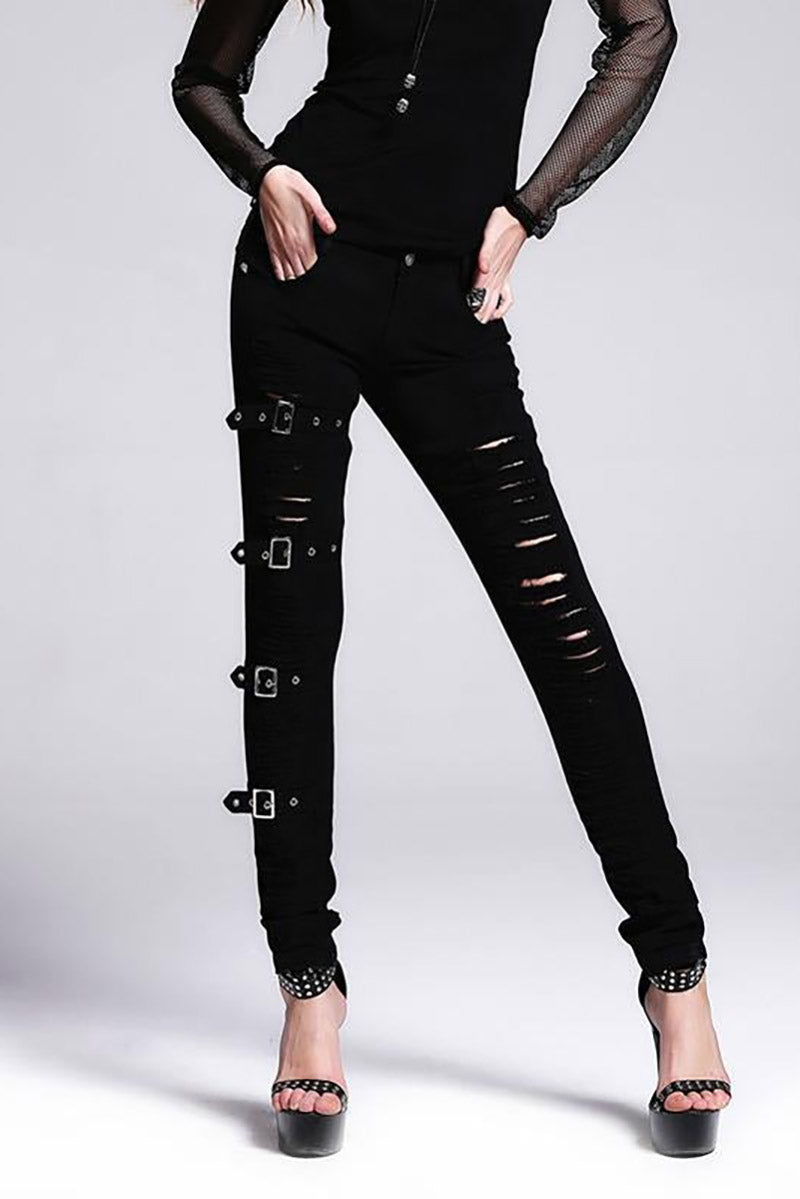 RIP Shredded Punk Jeans – VampireFreaks