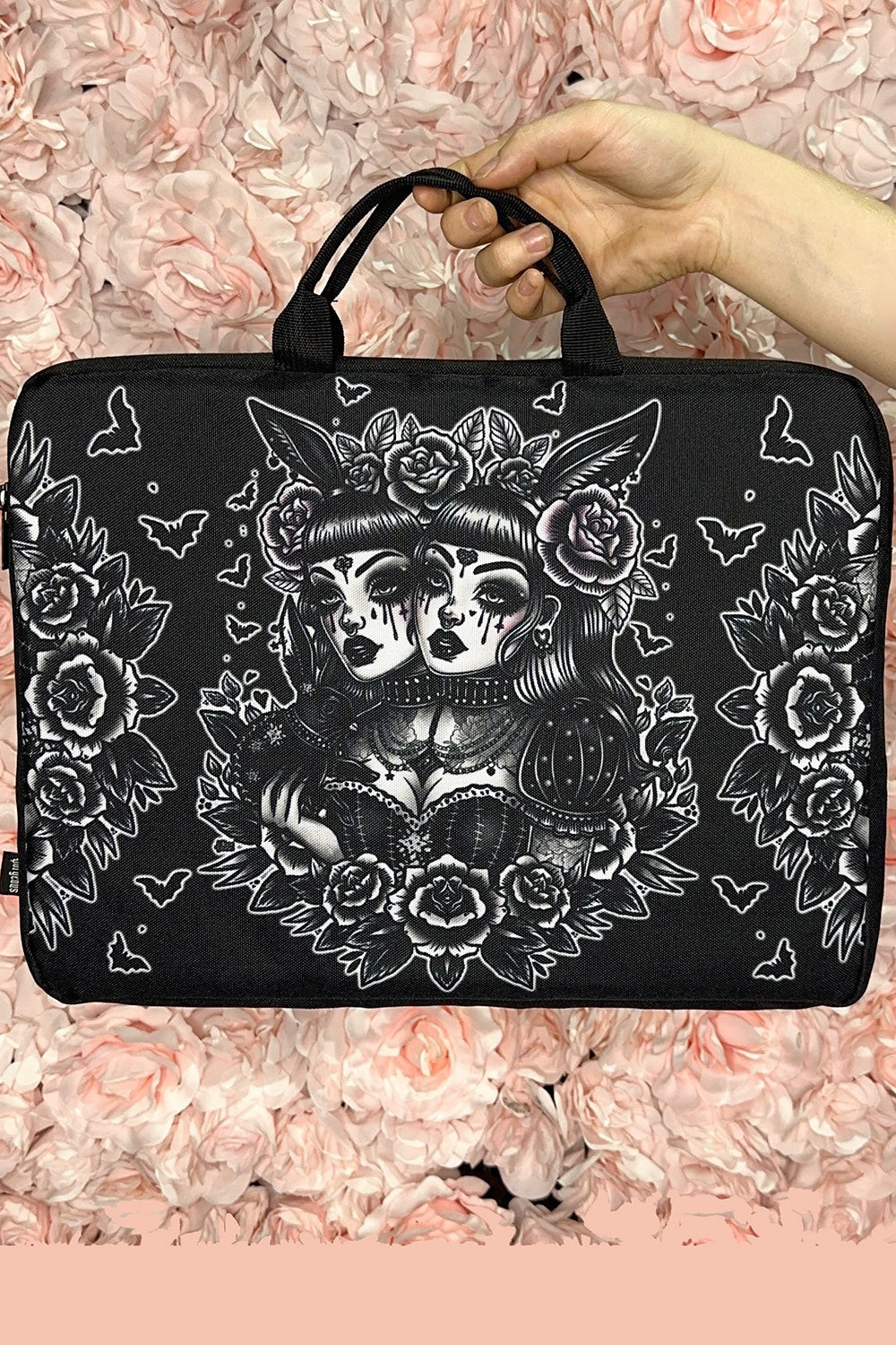 Double Trouble Canvas Laptop Case – VampireFreaks