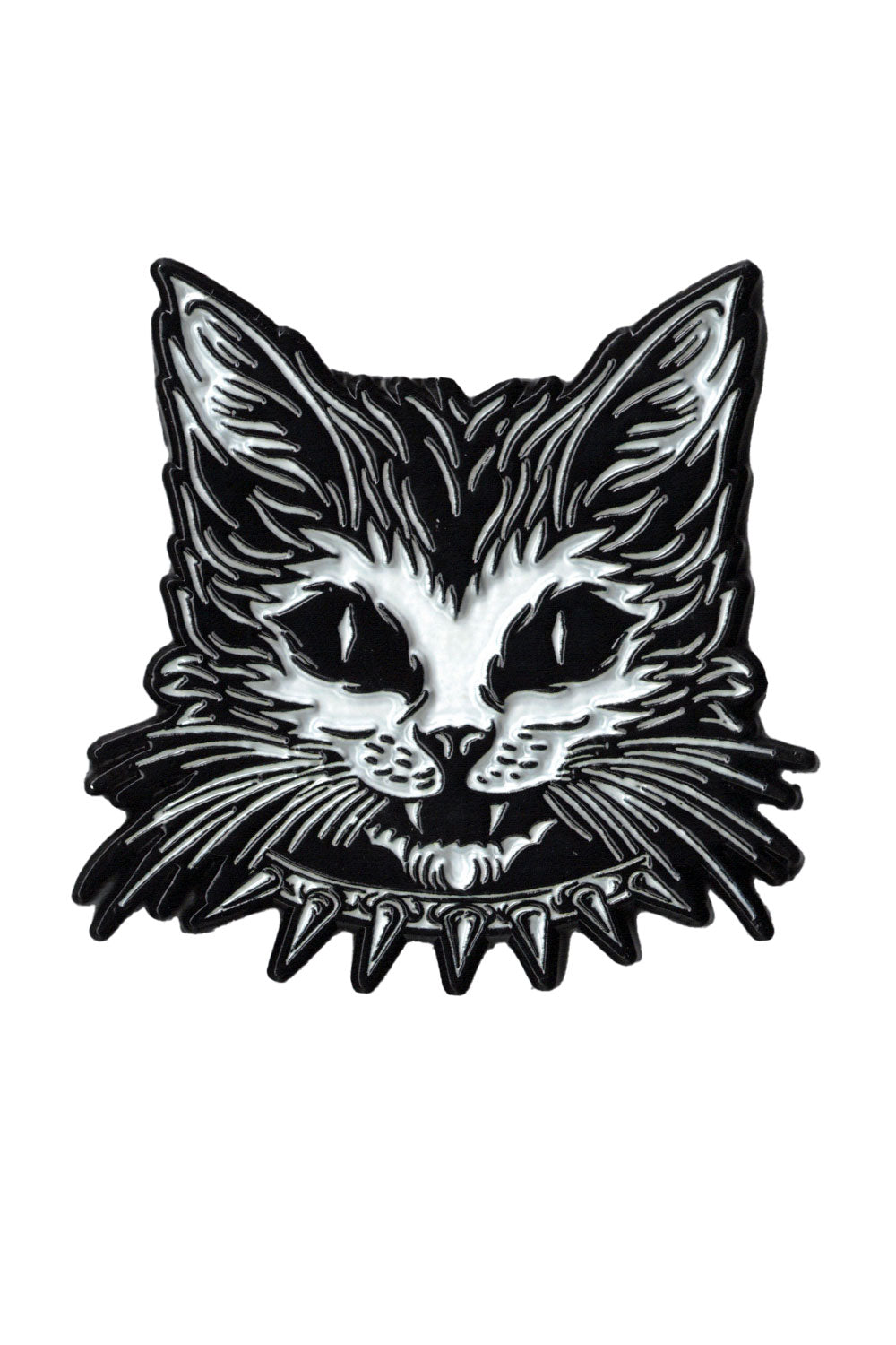 Punk Rock Kitty Enamel Pin – VampireFreaks