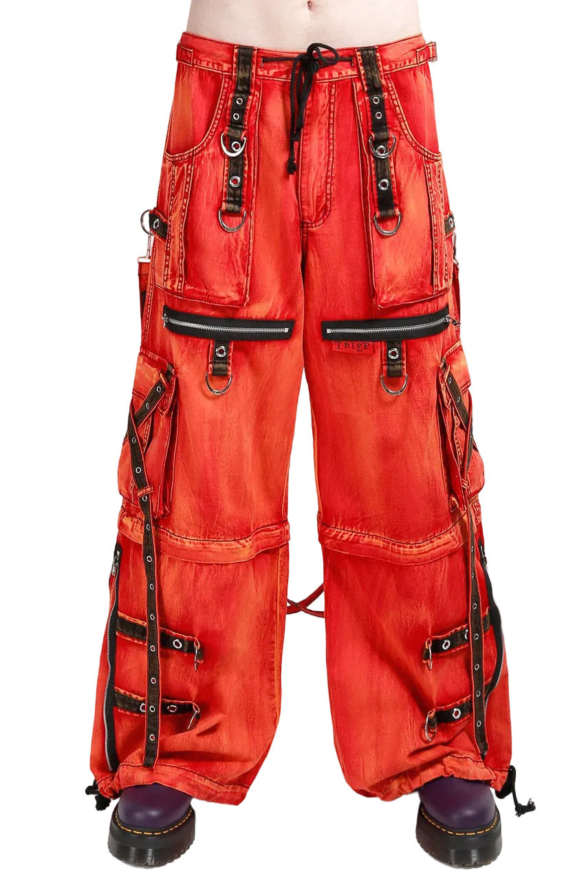 Tripp NYC X-Strap Zip Off Pants [Fire Wash] – VampireFreaks