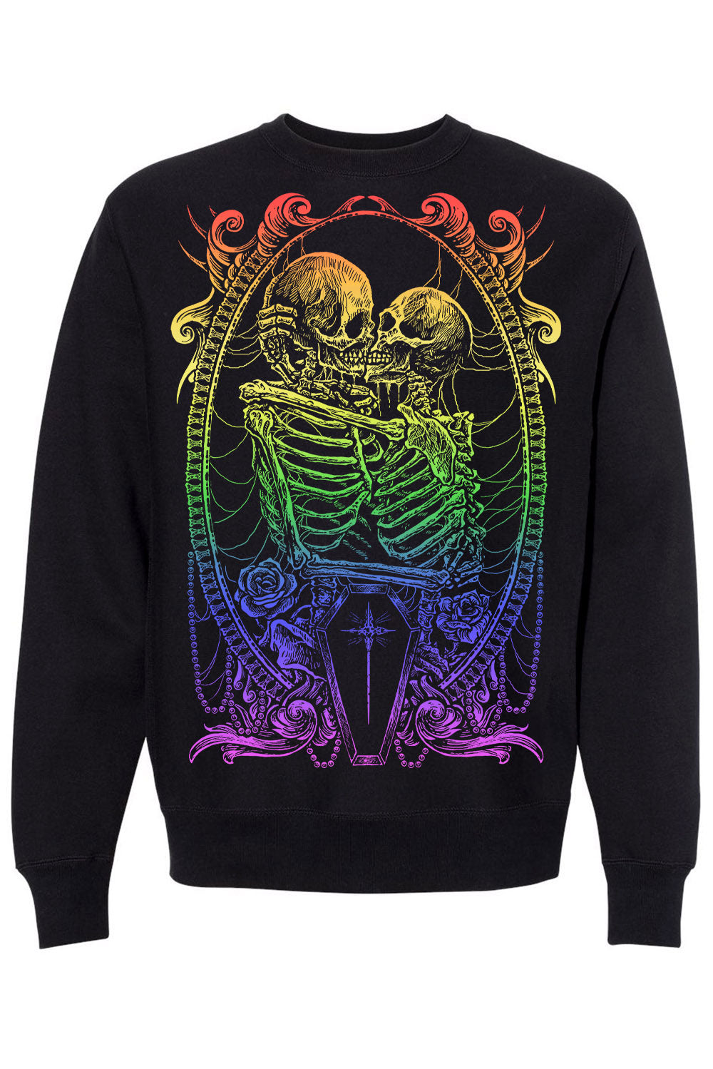 Pride Skeleton Love Sweatshirt [RAINBOW] – VampireFreaks