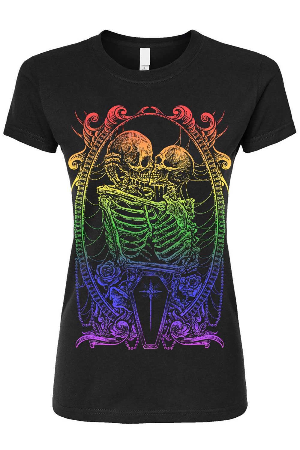 Pride Skeleton Love T-shirt [RAINBOW] – VampireFreaks