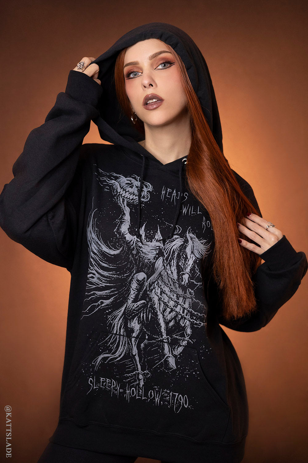 Headless Horseman Hoodie [Gray] – VampireFreaks