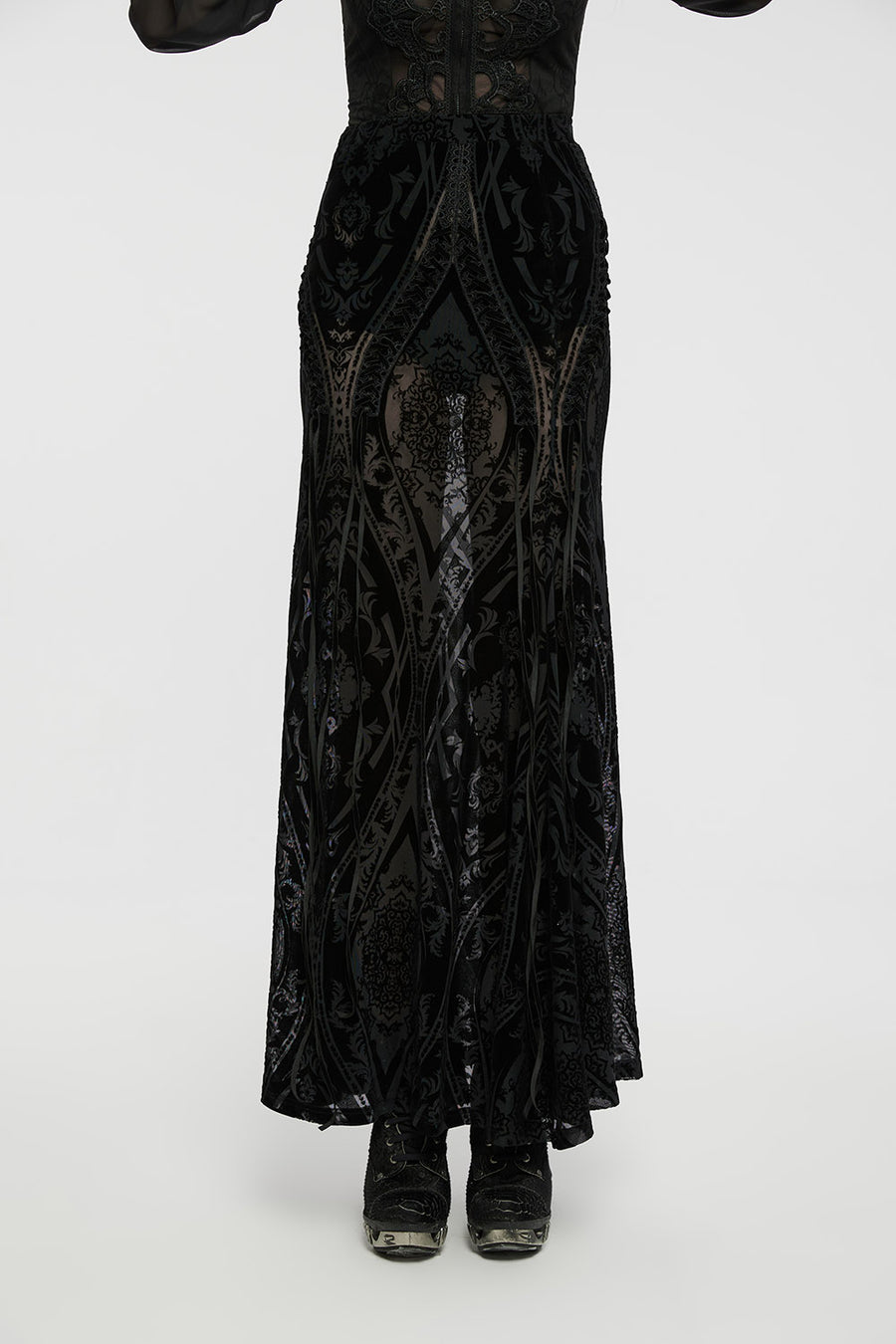 Trad Goth Maxi Mesh Skirt – VampireFreaks
