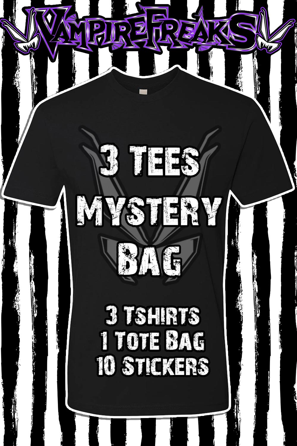 Three-Headed Werewolf T-shirt [WINE RED] – VampireFreaks