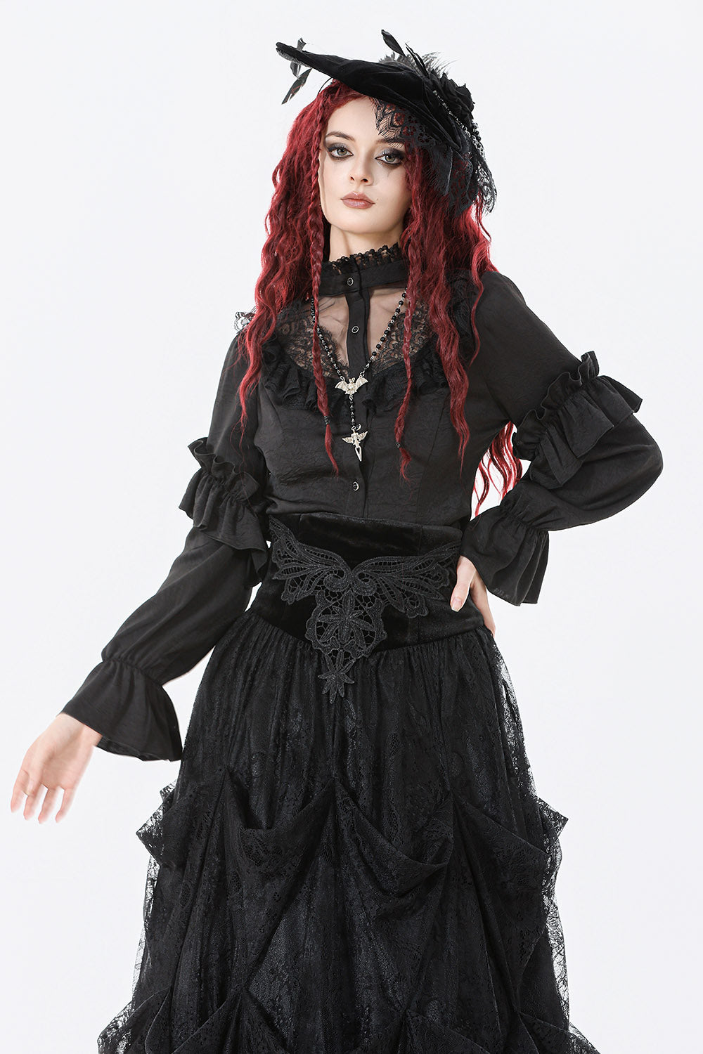 Gothic Manor Ruffled Skirt – VampireFreaks
