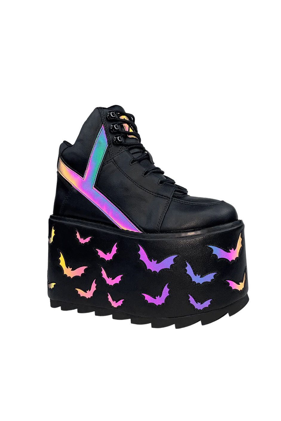 Qozmo Bat Platforms [BLACK/REFLECTIVE] – VampireFreaks