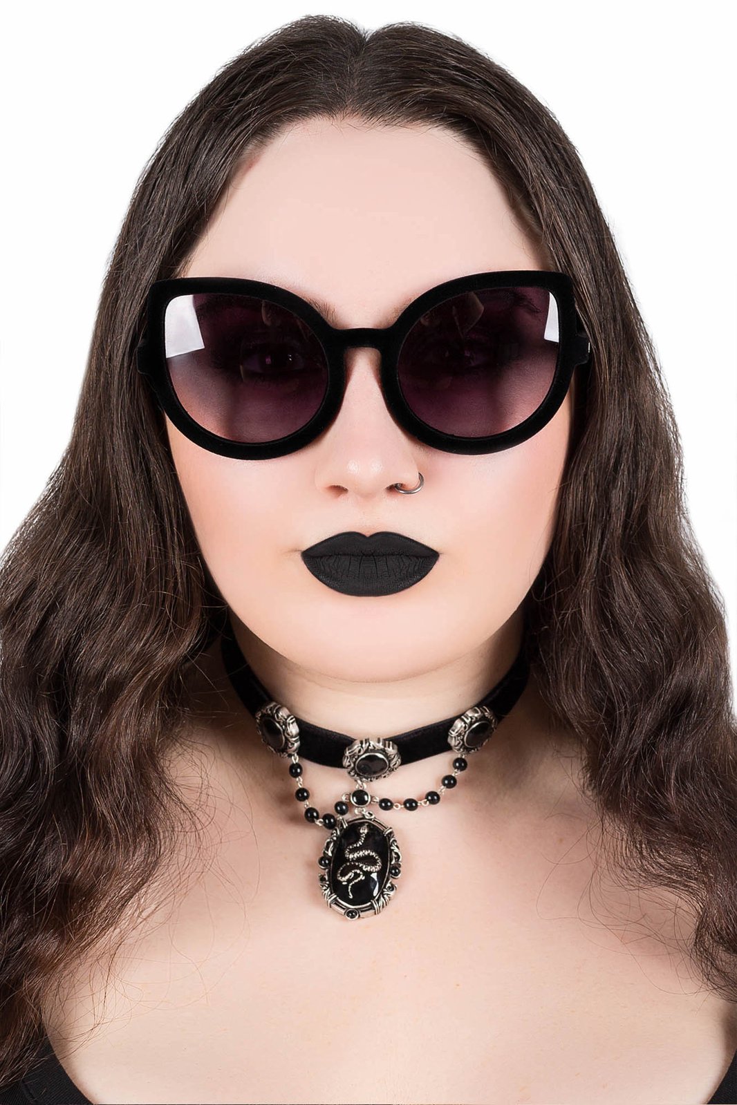 Killstar Space Kitty Sunglasses [Velvet] – VampireFreaks