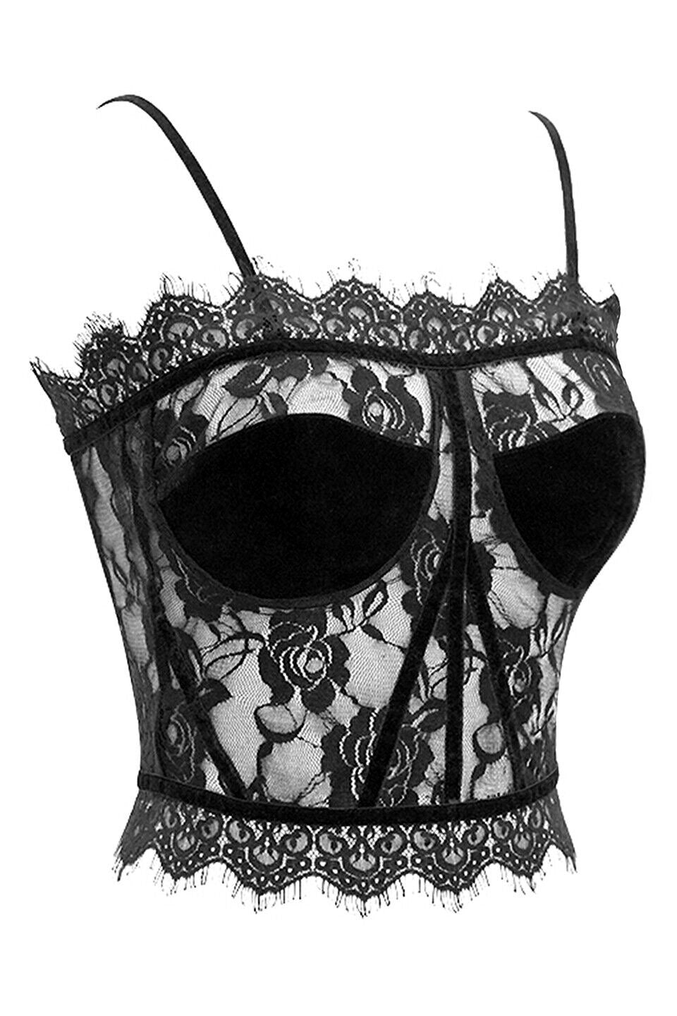 Lore Lace Crop Top Vampirefreaks