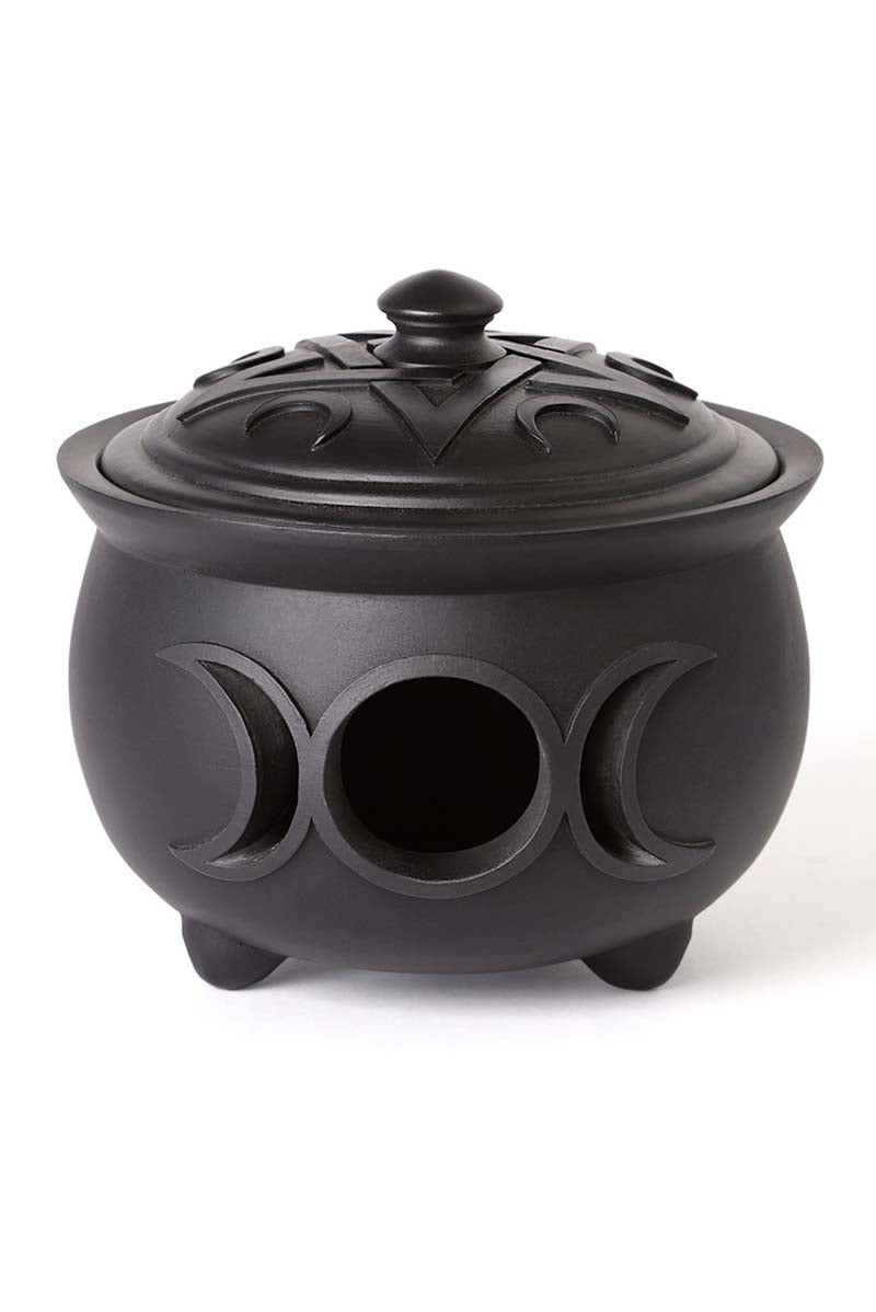Triple Moon Cauldron Pot – VampireFreaks