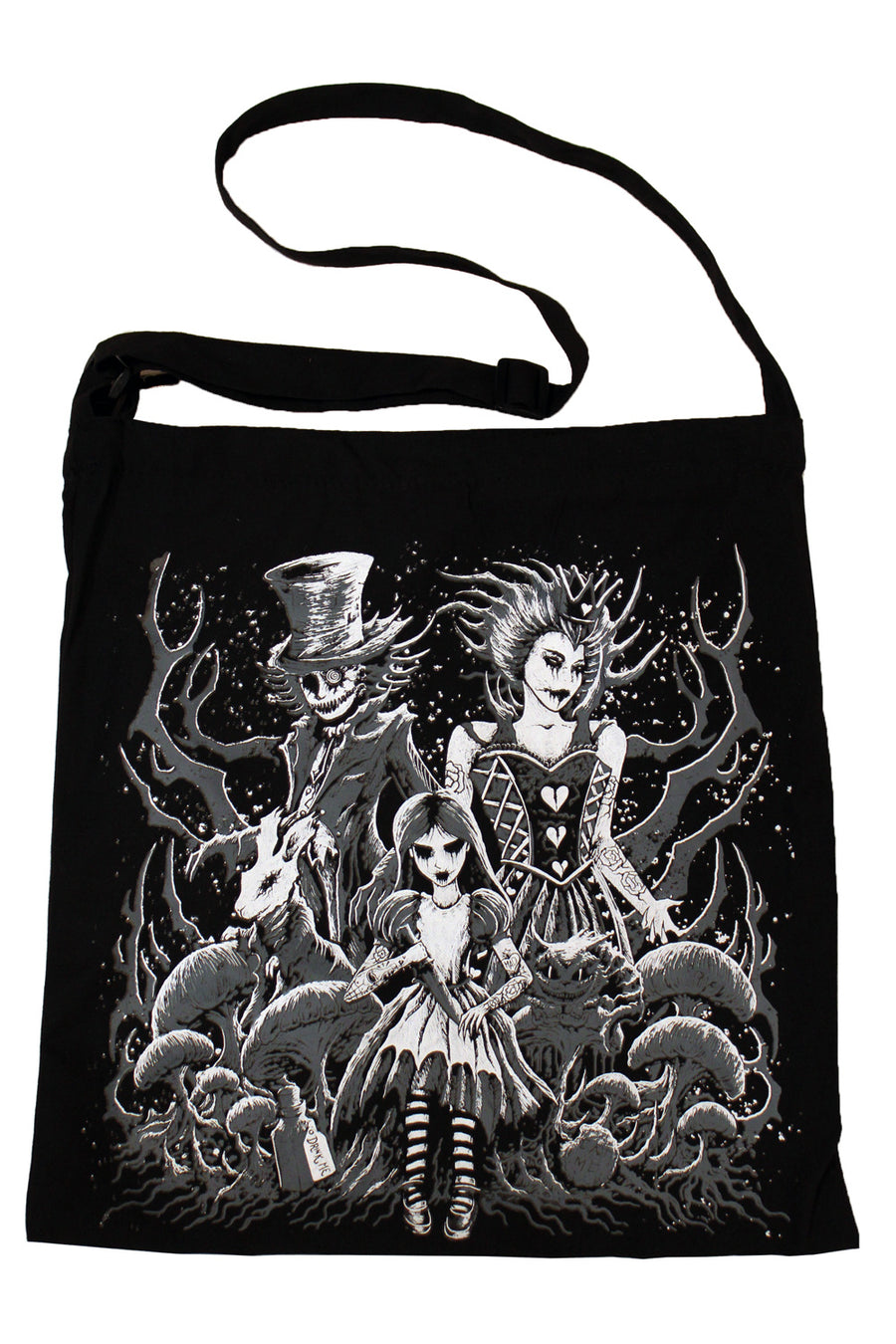 Shoulder Sling Zipper Tote Bag – VampireFreaks