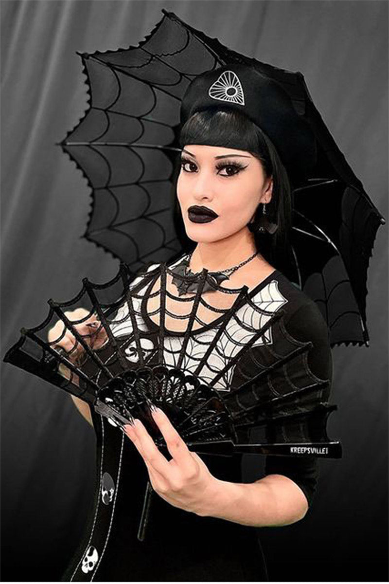 Spiderweb Lace Parasol – VampireFreaks