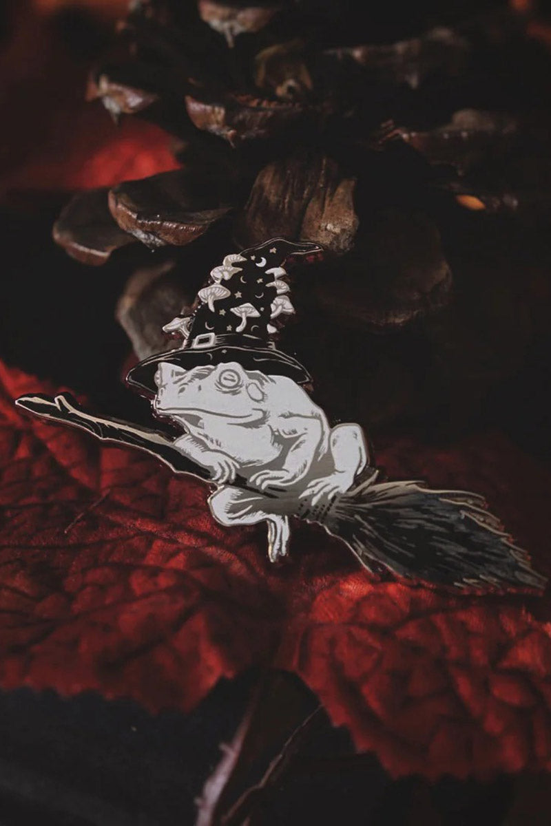 The Sticky Witch Toad Enamel Pin – VampireFreaks